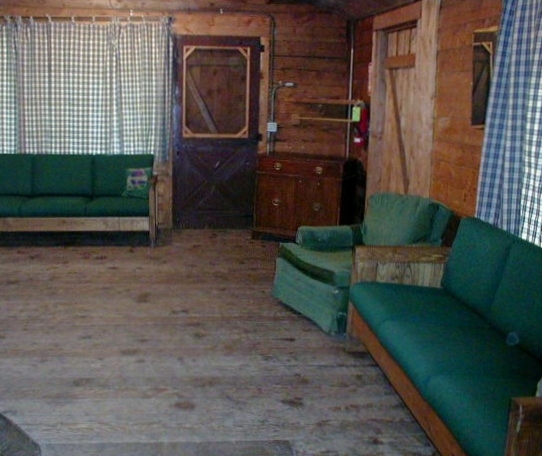 Interior of Caribou Cabin – Birchwood Camp